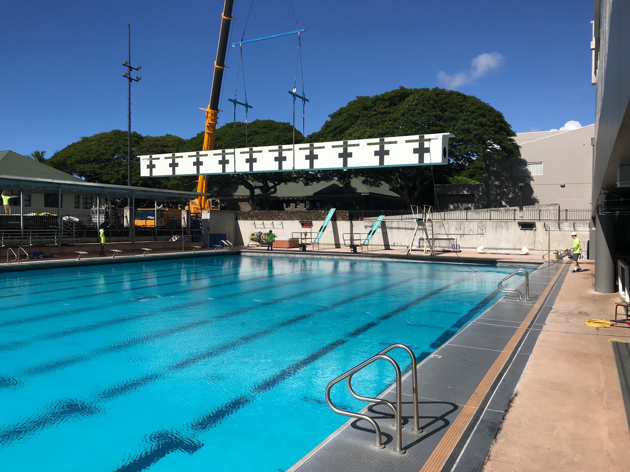 New Bulkhead at Punahou Pool - Punahou School