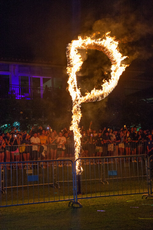A Radiant Flaming ‘P’ - Punahou School