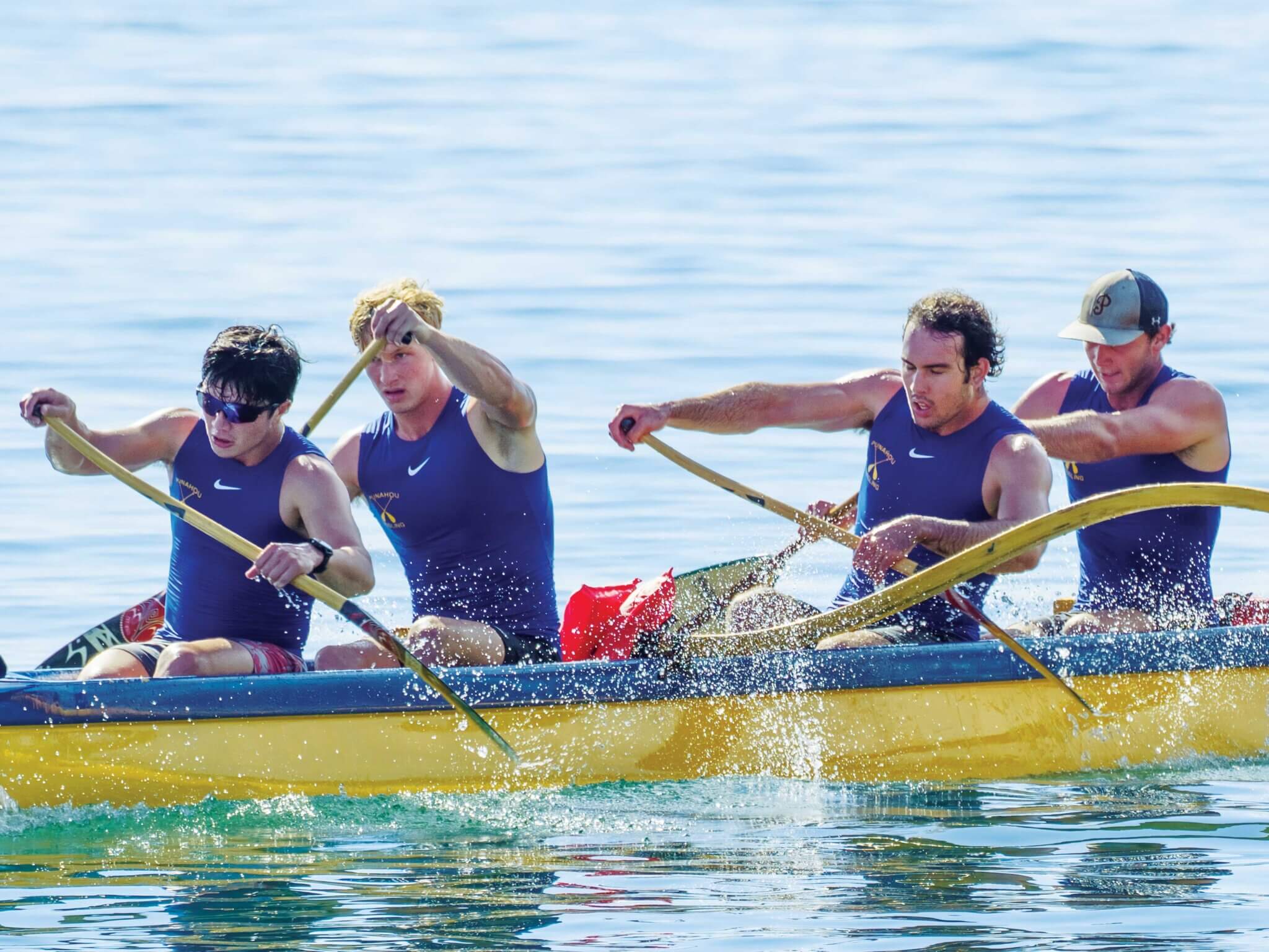 Paddlers Pushing Through - Punahou School
