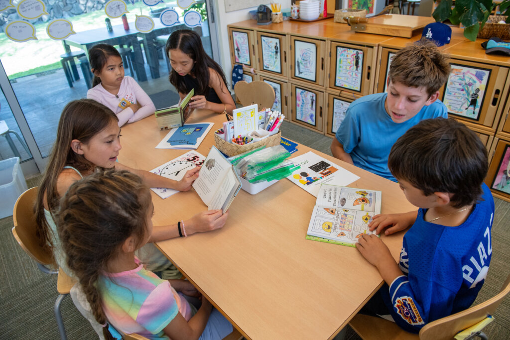Sixth Graders’ Books Delight Young Buddies - Punahou School